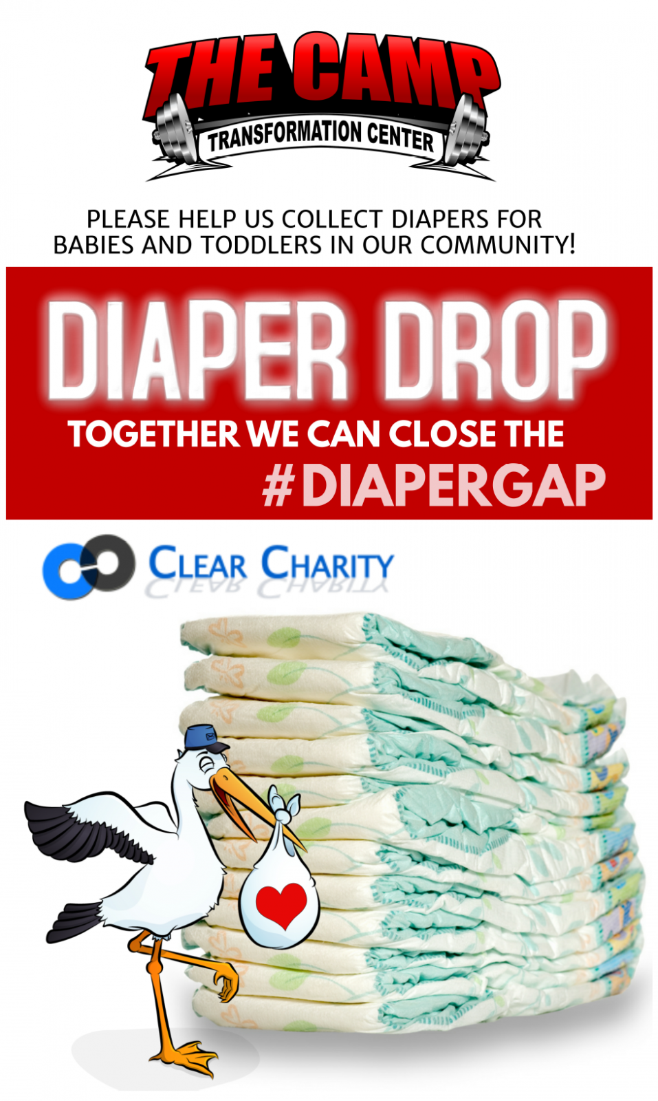 Diaper Drive at Camp Transformation Centers in OC! - Clear Charity